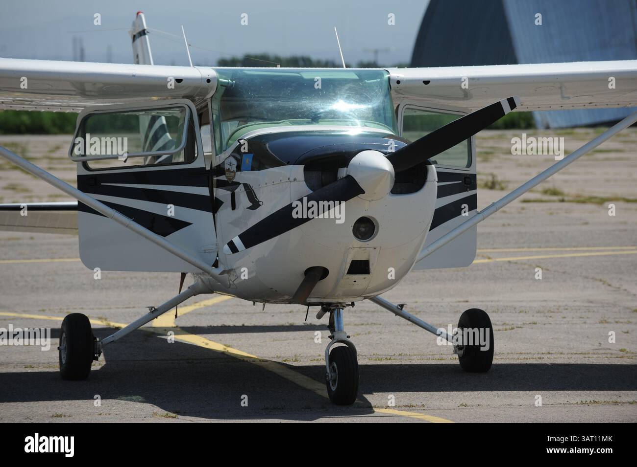 Mini airplanes for tourist city flights Stock Photo - Alamy
