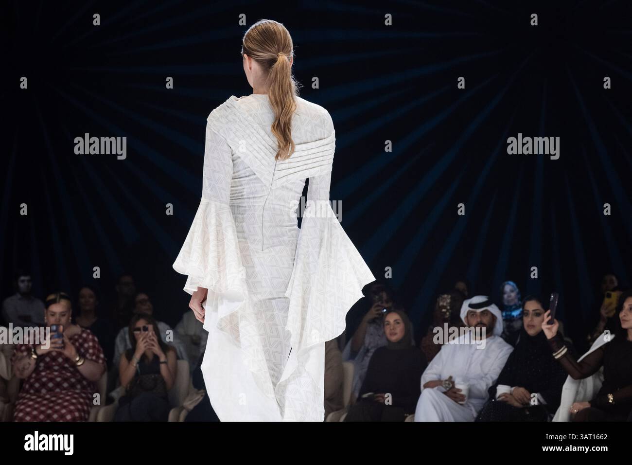 A model seen while walking the runway for Amina The Brand. Designers ...