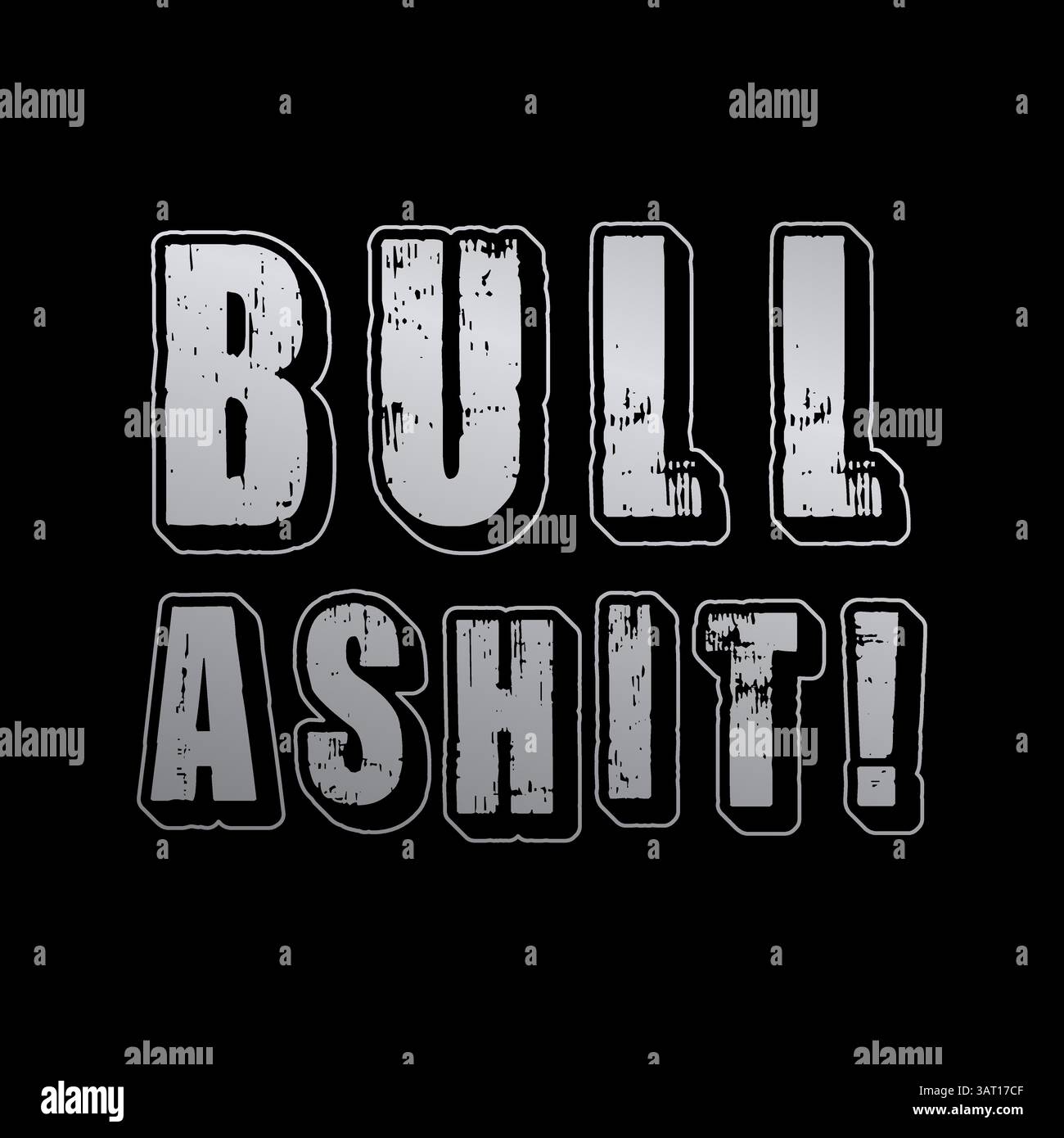 Bull Ashit. Typography text art design quote. Editable, resizable, EPS ...