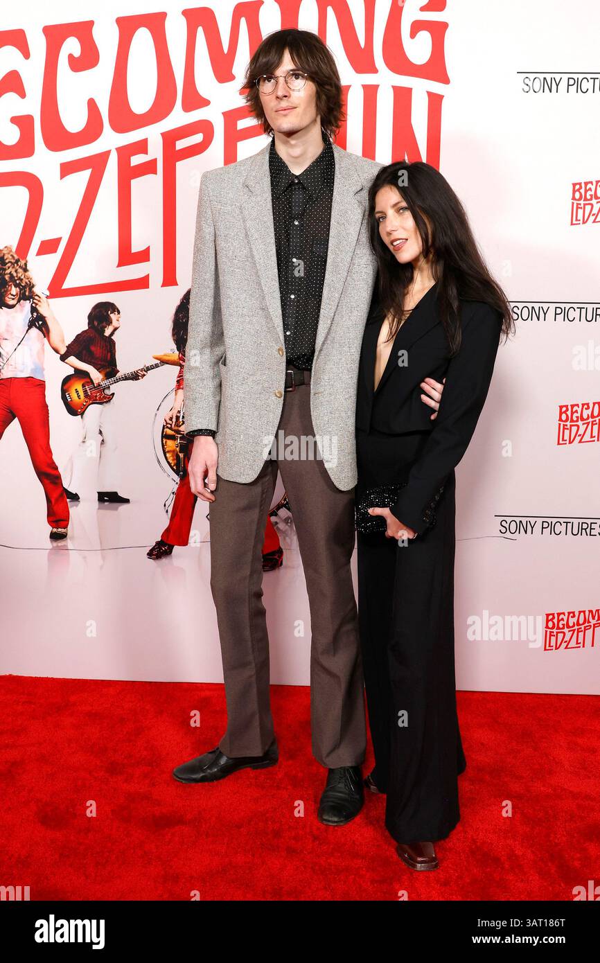 LOS ANGELES - JAN 27: Dylan Brosnan, Avery Wheless at the Becoming Led ...