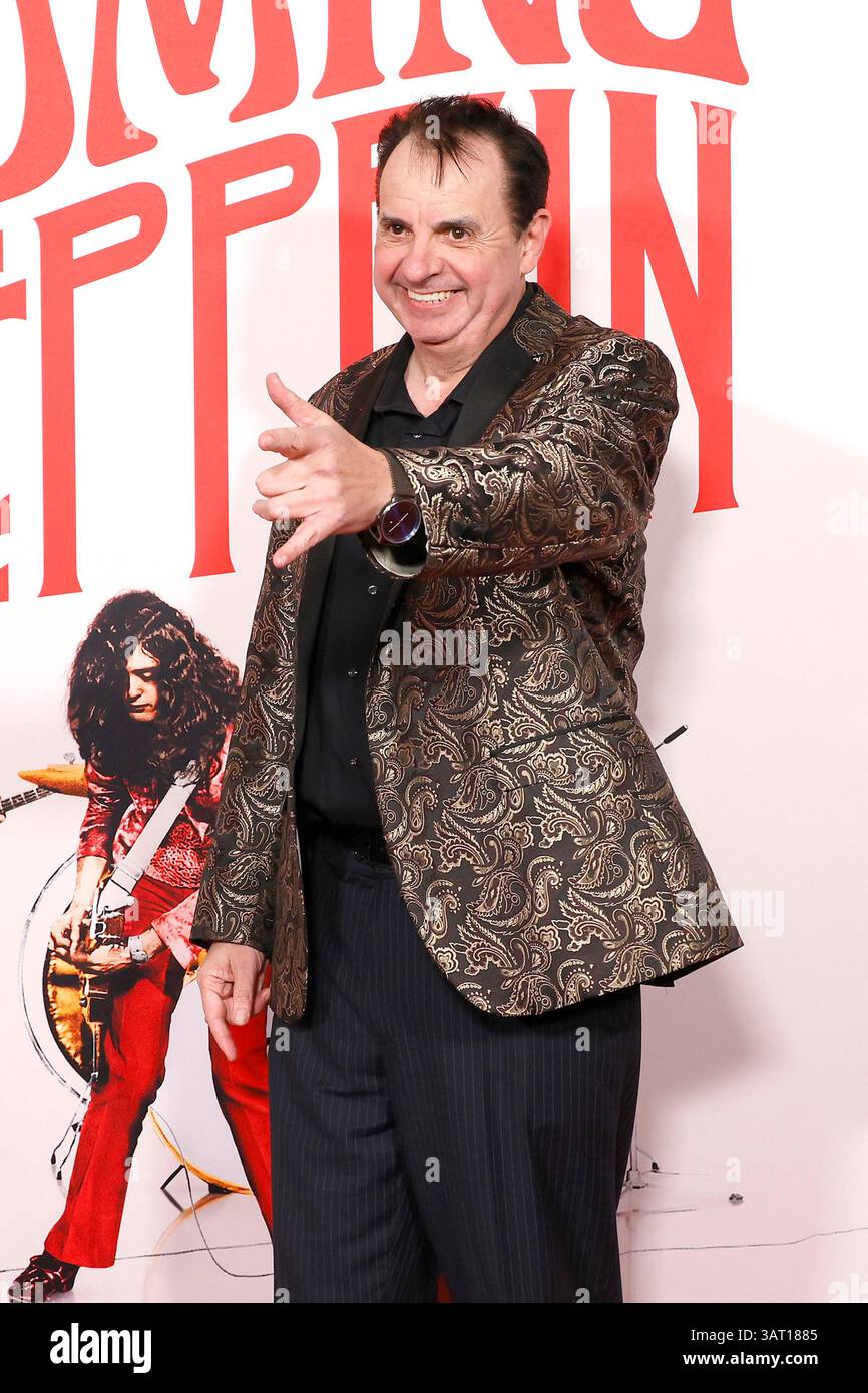 LOS ANGELES - JAN 27: Sandro Monetti at the Becoming Led Zeppelin Los ...