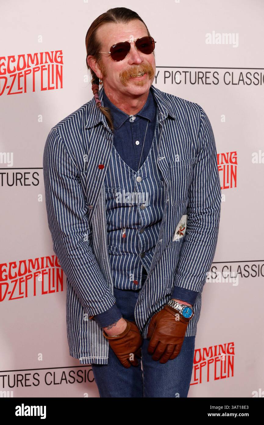 LOS ANGELES - JAN 27: Jesse Hughes at the Becoming Led Zeppelin Los ...