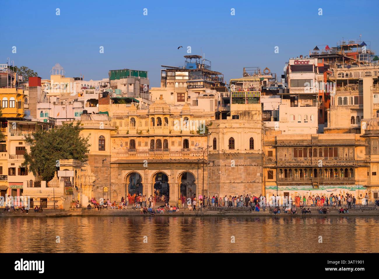 Gangaur Ghat Lake Pichola Udaipur Rajasthan India Stock Photo - Alamy