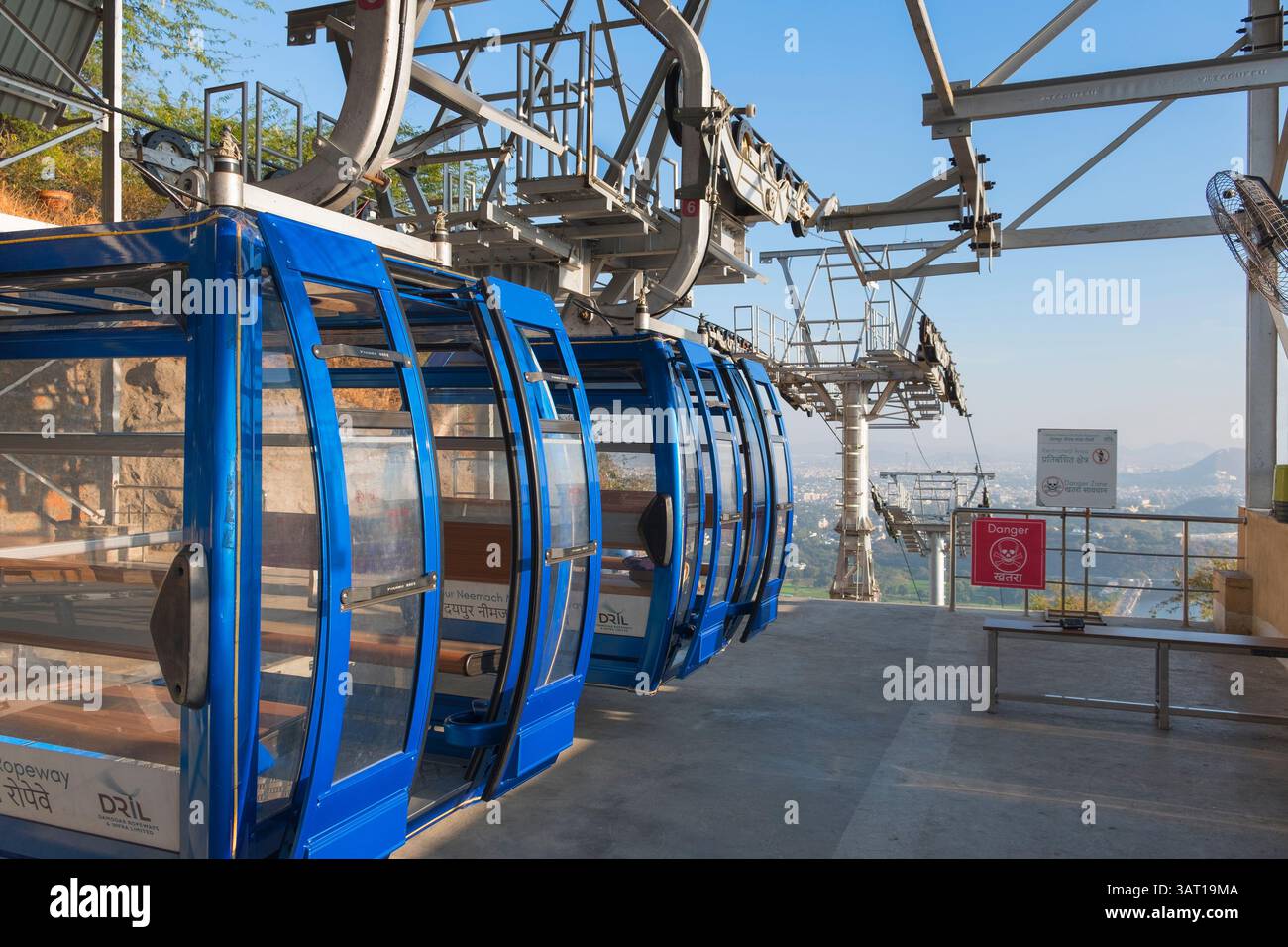Neemach Mata Ropeway Udaipur Rajasthan India Stock Photo - Alamy