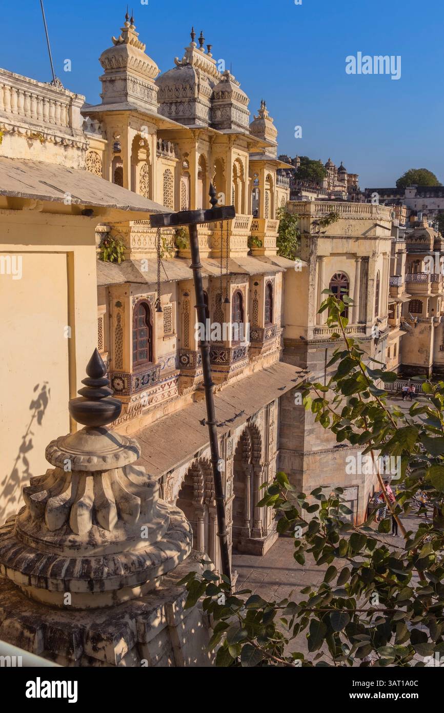 Bagore-ki-Haveli at Gangaur Ghat Udaipur Rajasthan India Stock Photo ...