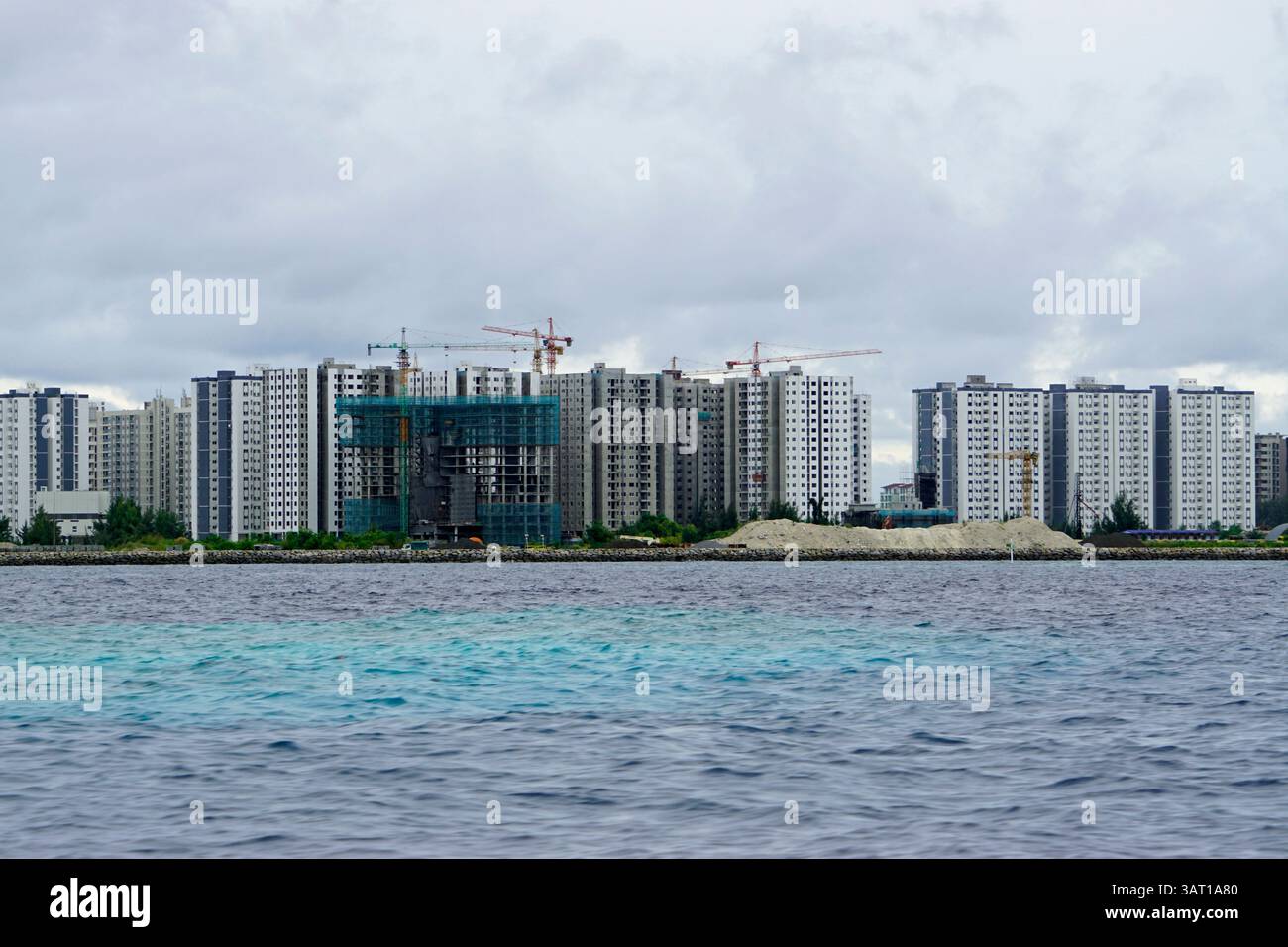 new housing project on hulhumale island on the maldives Stock Photo - Alamy
