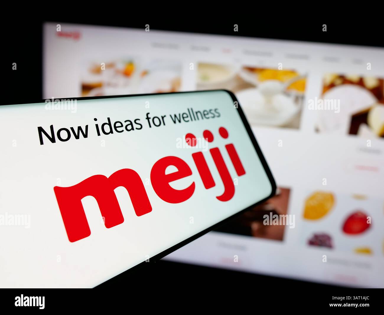 Germany. 13th Mar, 2025. In this photo illustration, a smartphone with the logo of Japanese ...