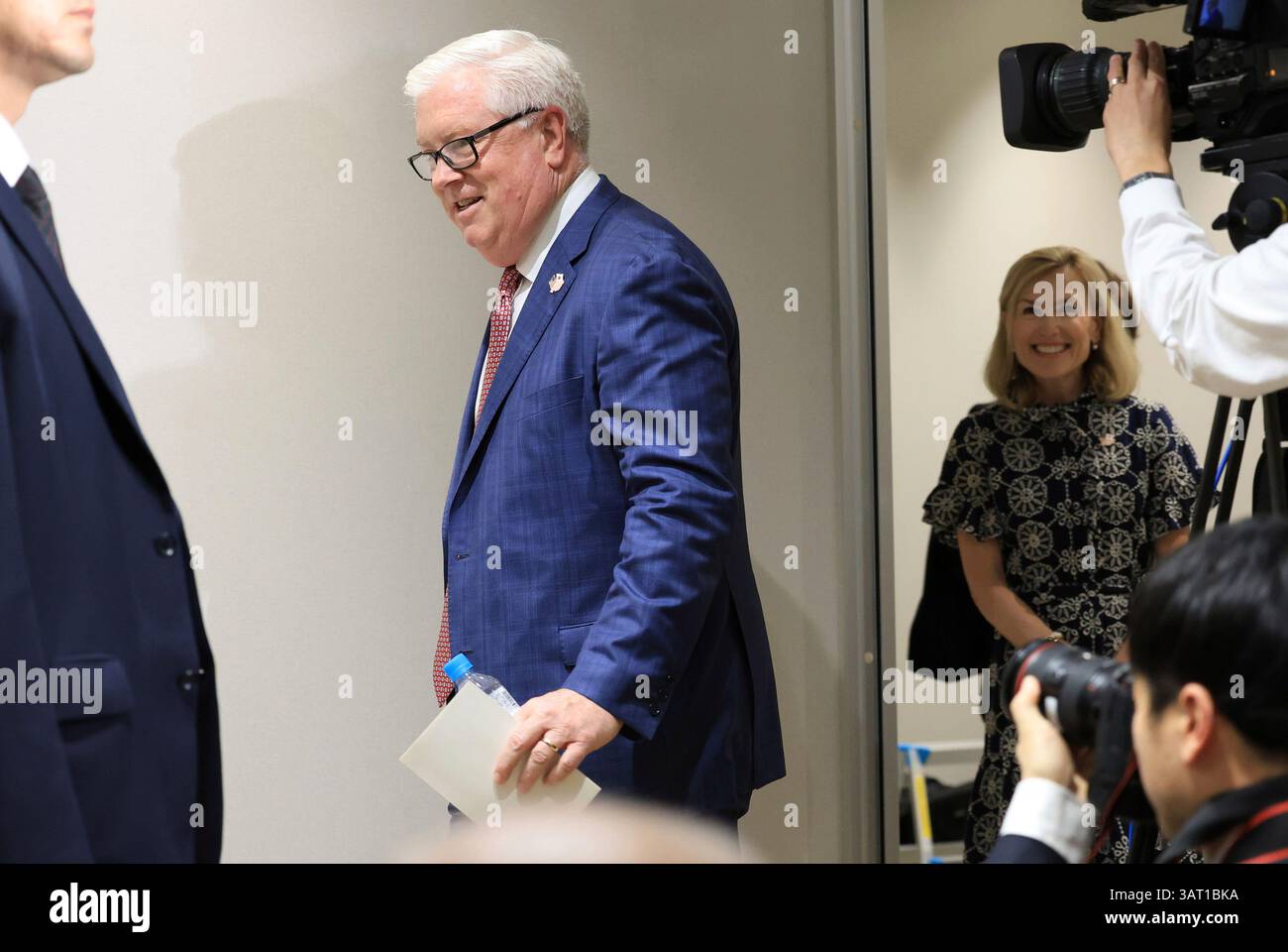 United States' Ambassador to Japan George Edward Glass attends a press ...