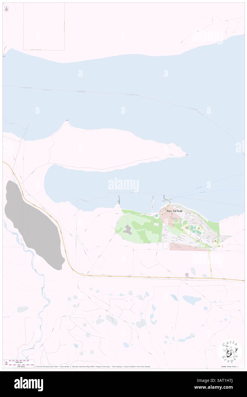 Port mcneill map hi-res stock photography and images - Alamy