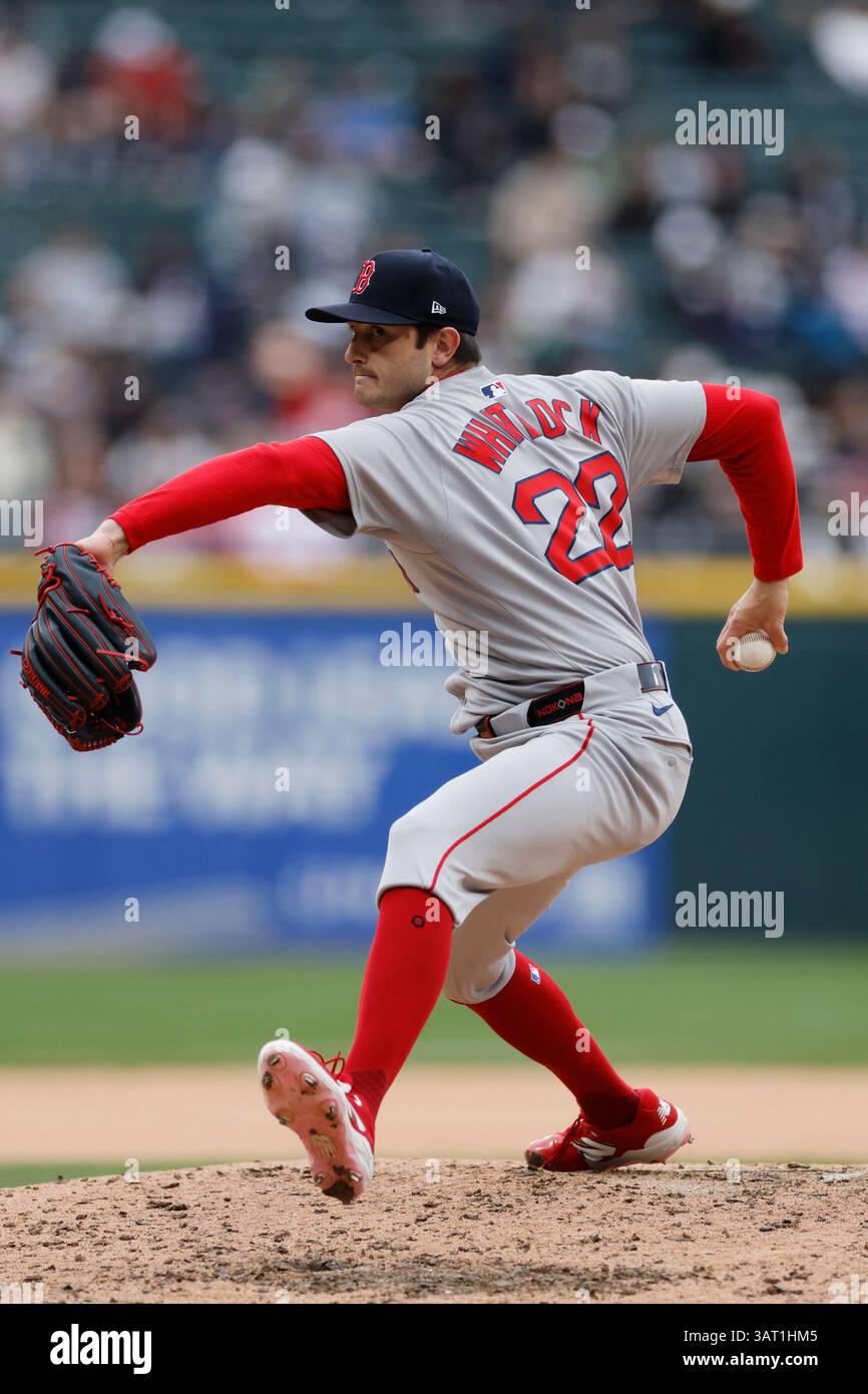 CHICAGO, IL - APRIL 13: Boston Red Sox pitcher Garrett Whitlock (22 ...