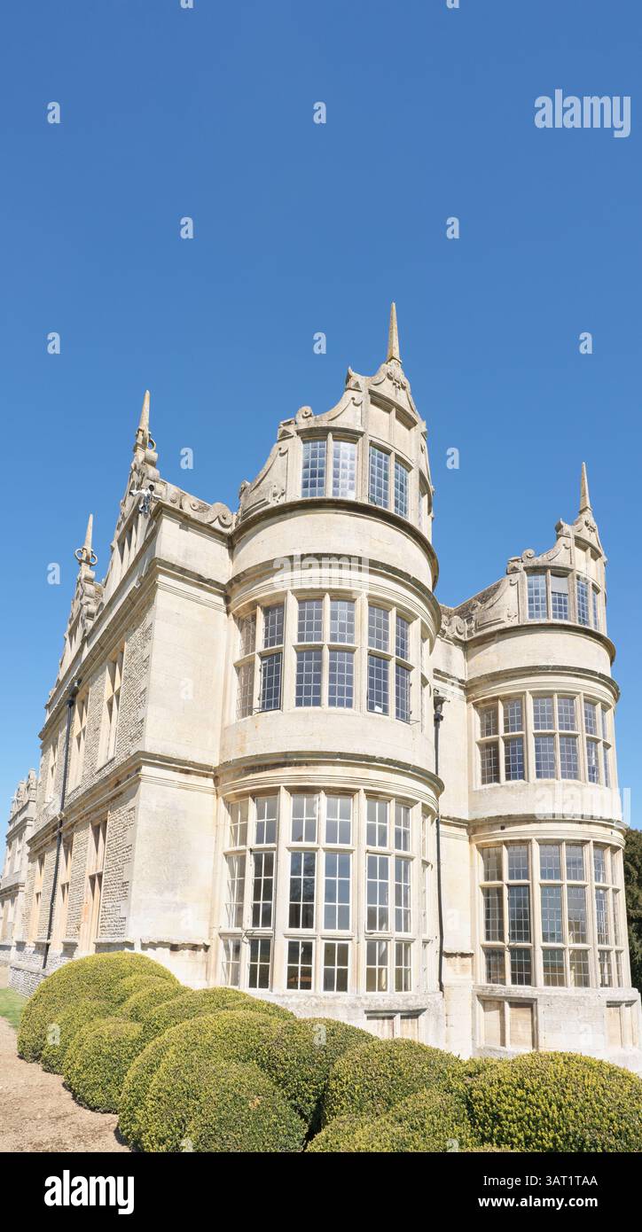 Kirby Hall, a mainly elizabethan (Queen Elizabeth I) built mansion with ...