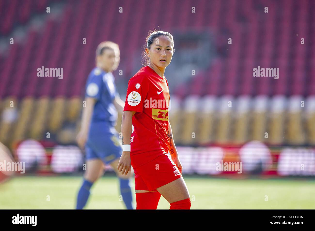 Farum, Denmark. 17th, April 2025. Simone Andersen (17) of FC Nordsjaelland seen during the ...