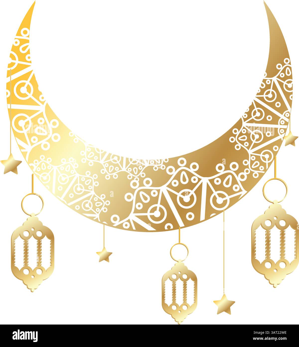 Arabic Lanterns Traditional Islamic Decoration Vector Illustration ...