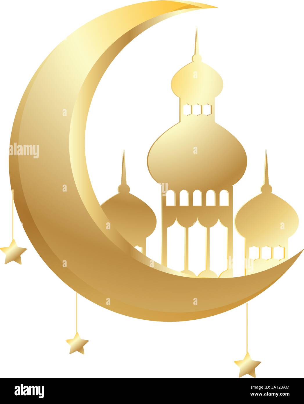 Muslim Mosque Islamic Architecture Vector Illustration Stock Vector ...