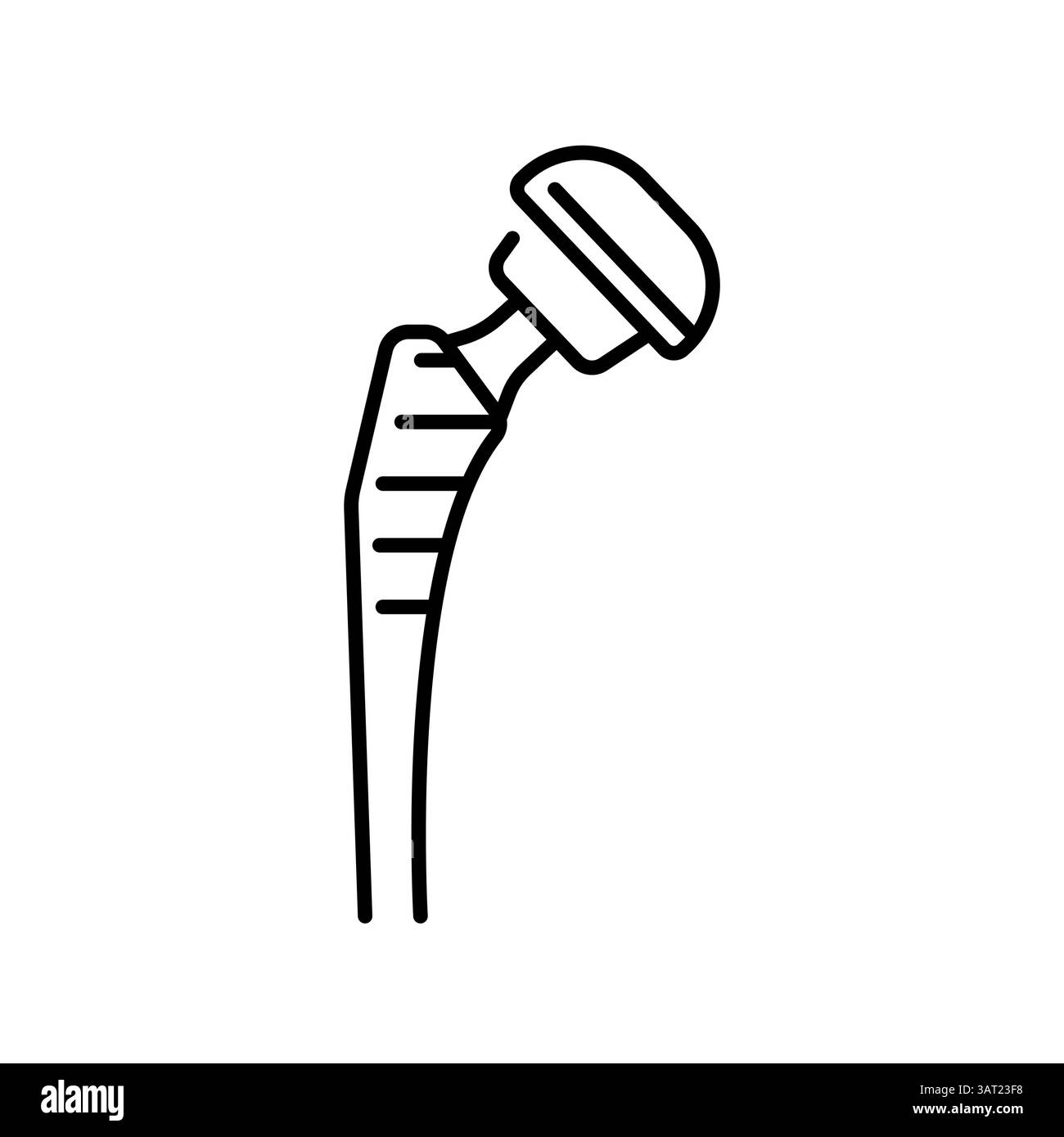 orthopedic prosthesis black line icons set for digital and print projects. Minimal clean icons ...