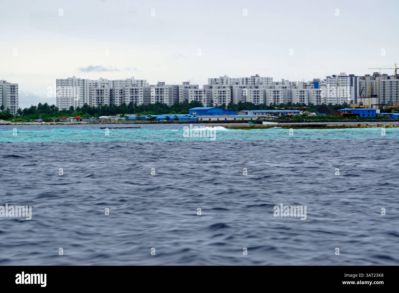 new housing project on hulhumale island on the maldives Stock Photo - Alamy