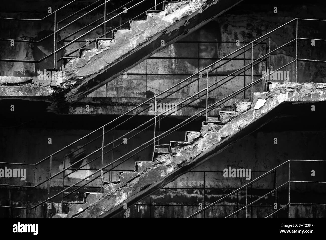 Part of a dry dock wall with a concrete staircase Stock Photo - Alamy
