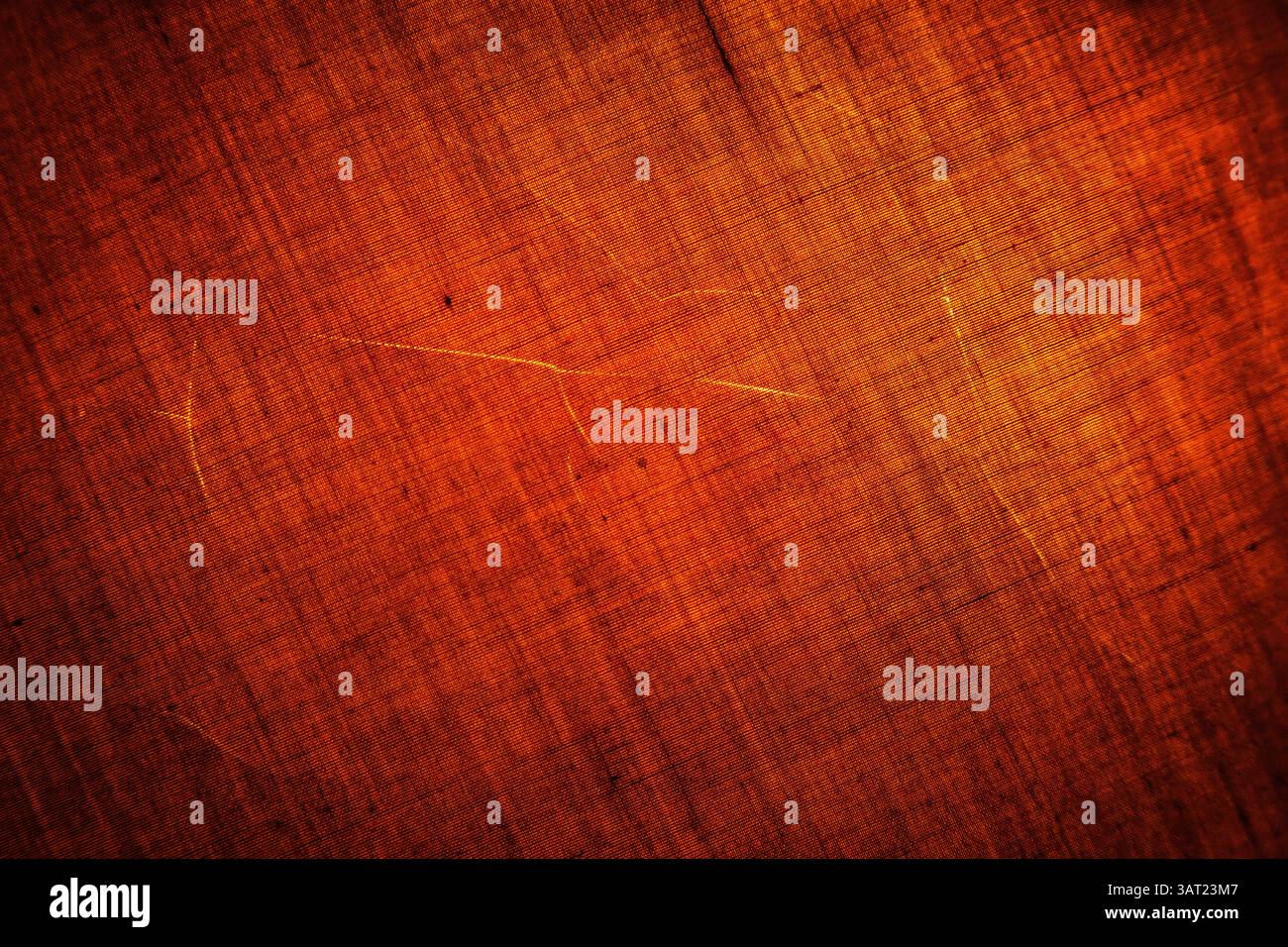 Texture of dark red shabby with scratches cotton fabric, close-up. Red ...