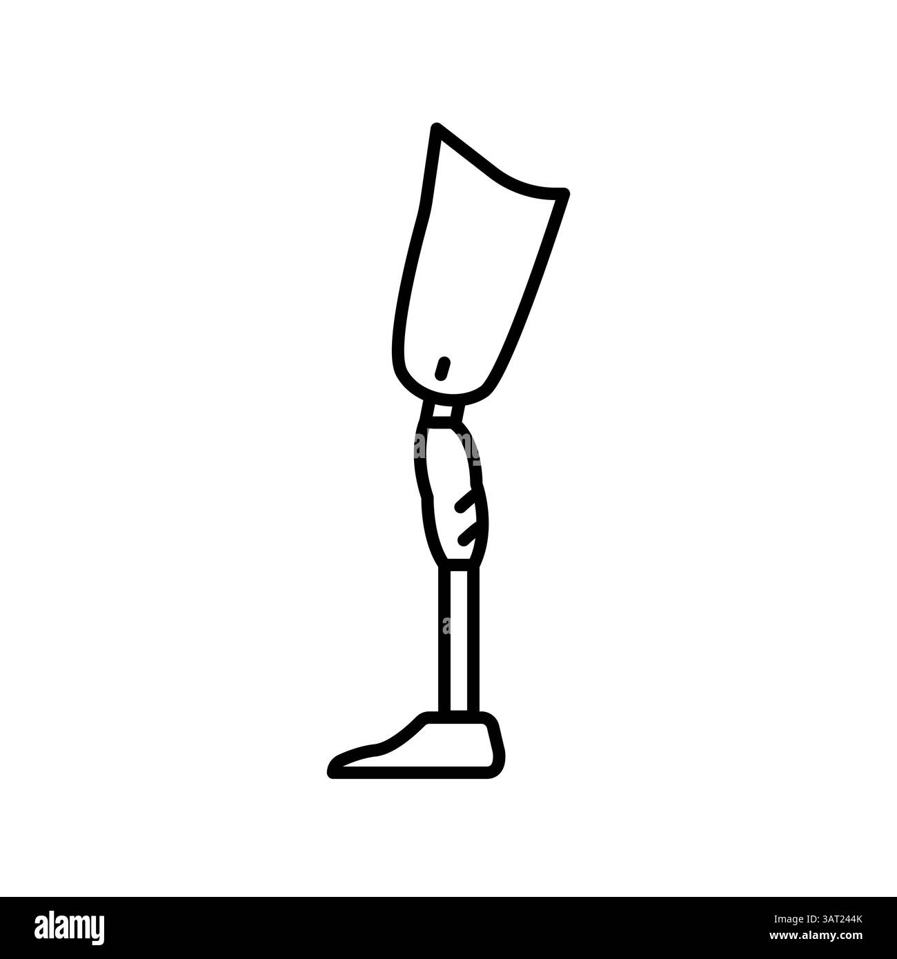 prosthesis black line icons set for digital and print projects. Minimal clean icons for apps and ...