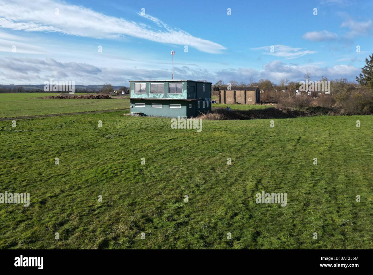 aerial view of RAF Wombleton control tower north Yorkshire,World war ...