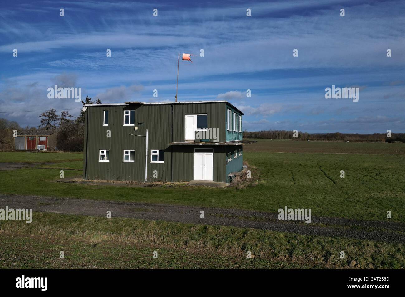aerial view of RAF Wombleton control tower north Yorkshire,World war ...