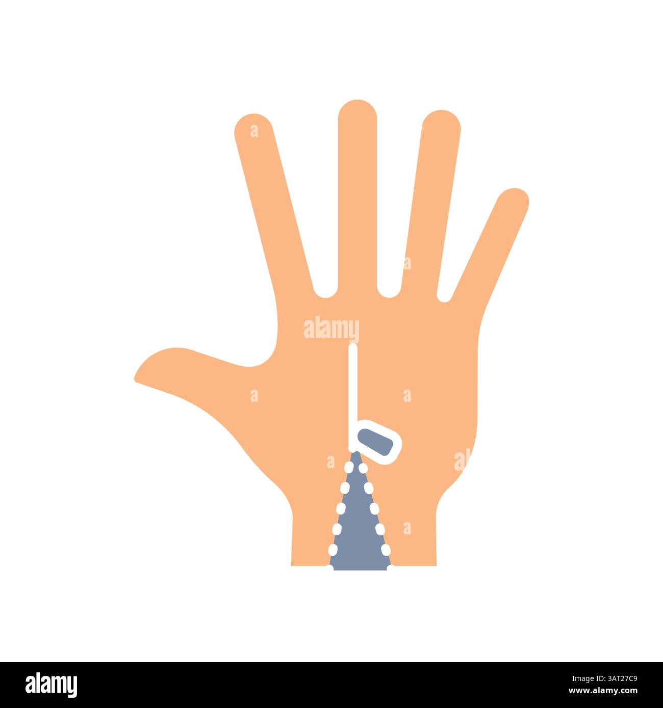 cosmetic prosthesis color flat icon for digital and print projects ...