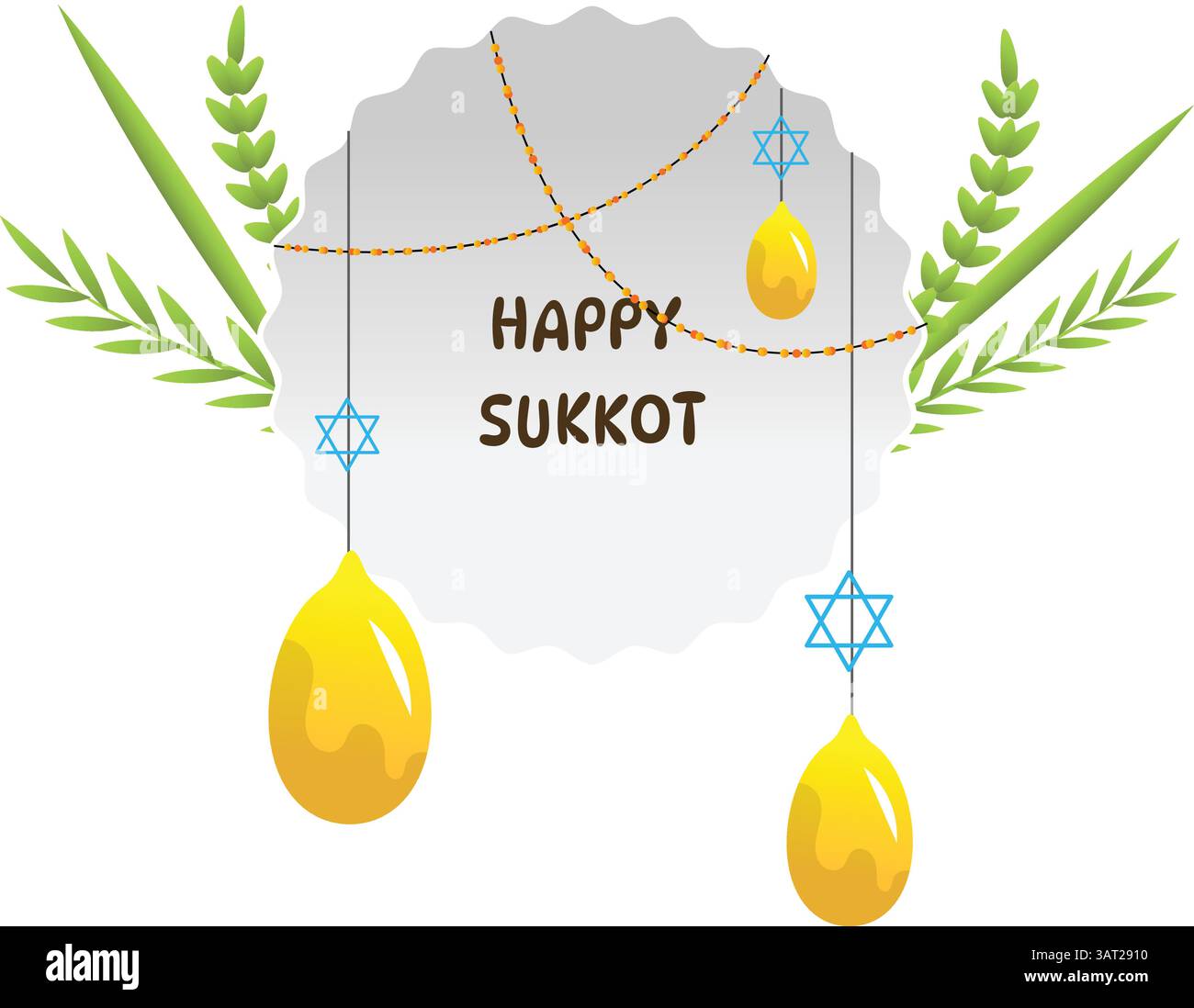 Jewish family in sukkah Stock Vector Images - Alamy