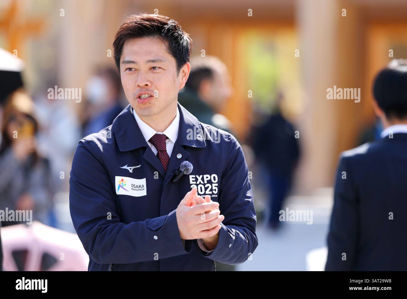 Osaka Governor Hirofumi Yoshimura is pictured at the Expo 2025 in Osaka ...