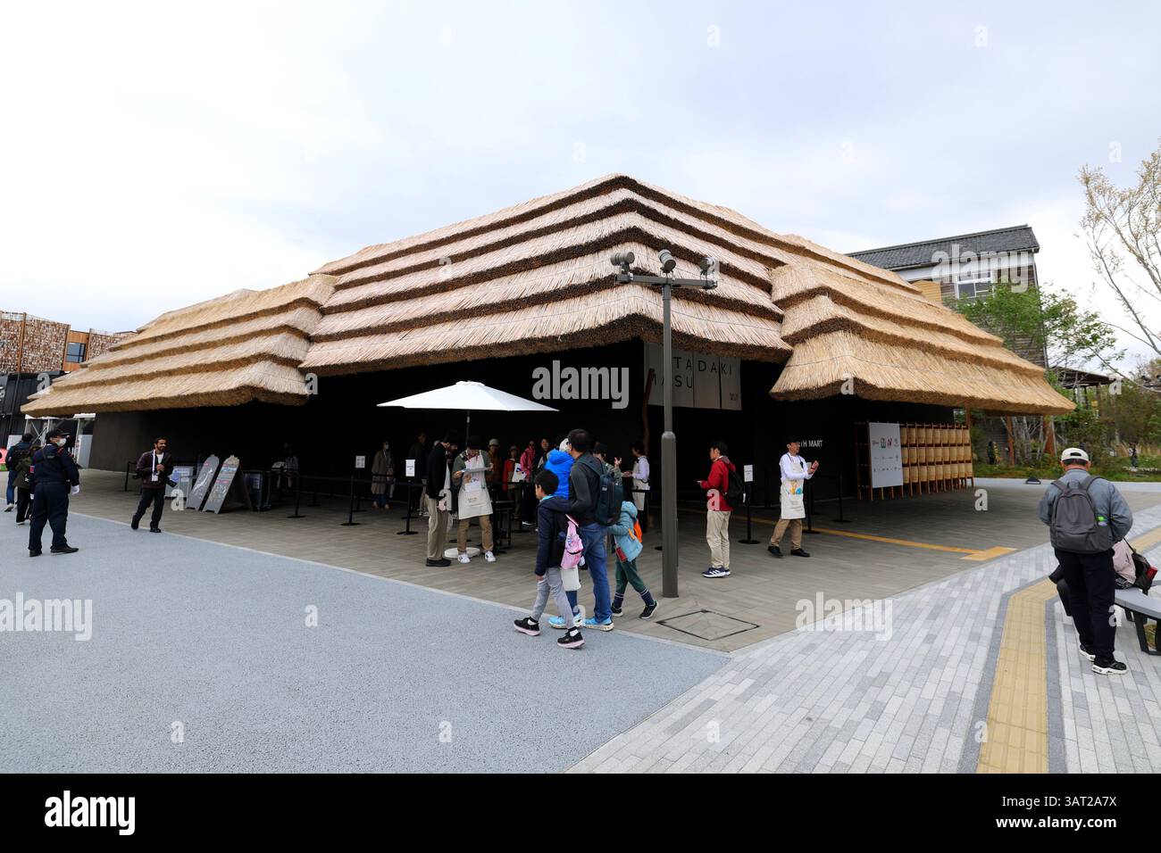Osaka, Japan. 14th Apr, 2025. A picture shows the signature pavilion ...