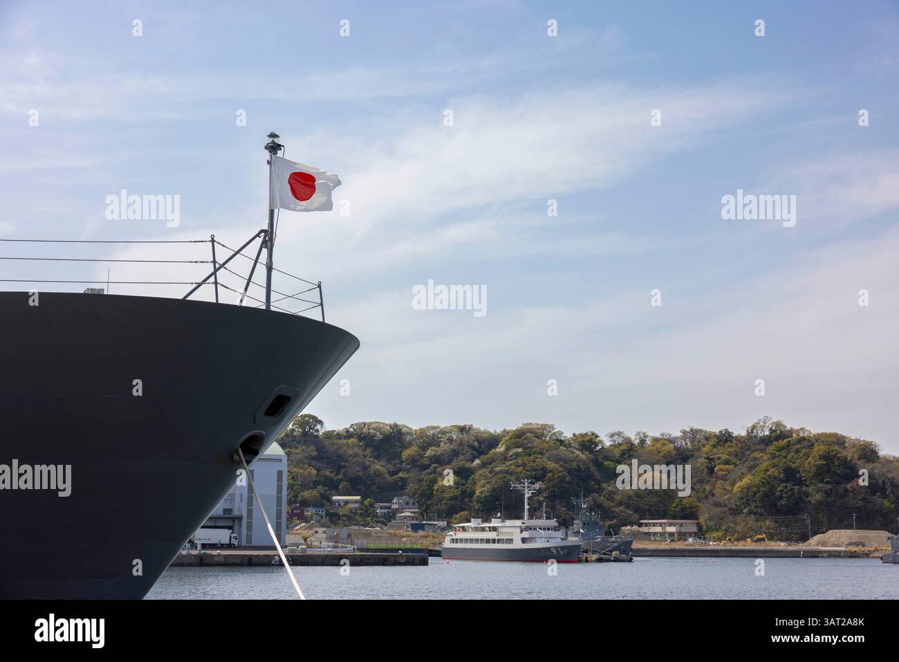 Japan maritime self defense force naval base in yokosuka hi-res stock ...