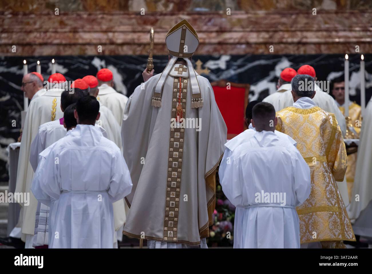 Vatican city, Vatican, 17 April 2025. Mass in Coena Domini (Lord’s ...