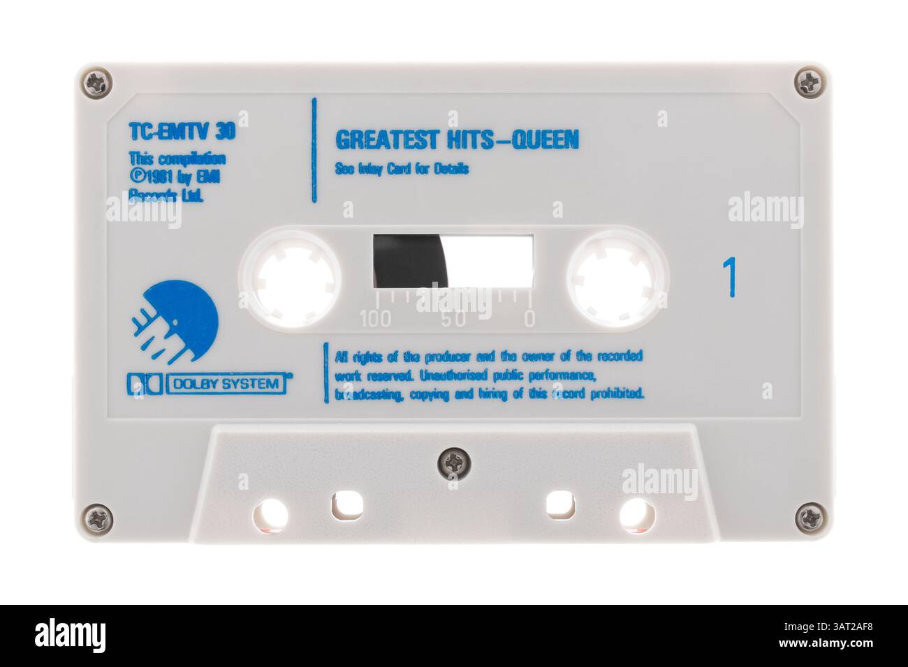 Queen Greatest Hits audio cassette on white background Stock Photo - Alamy