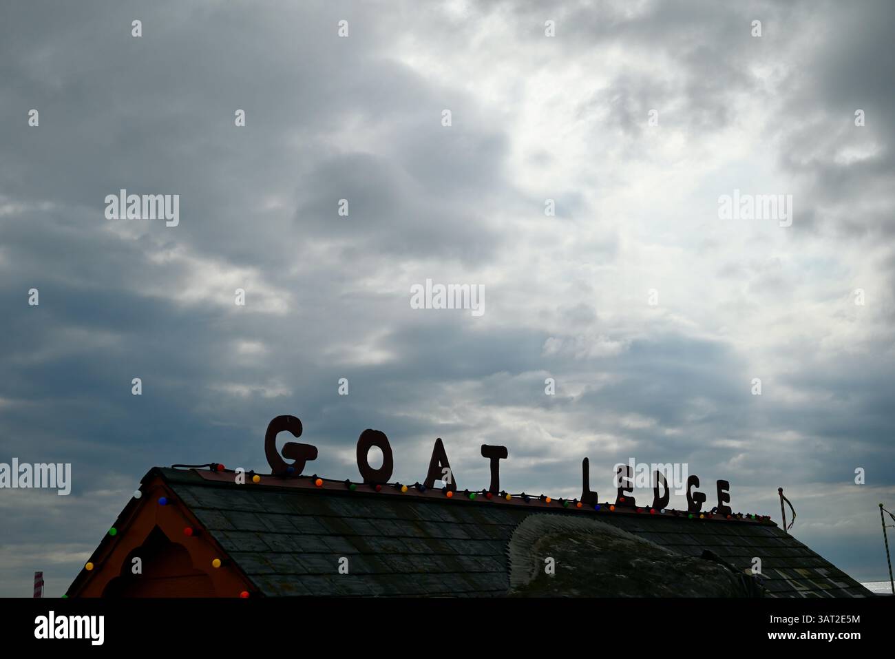 goat ledge cafe on the sea front at st leonards hastings england Stock ...