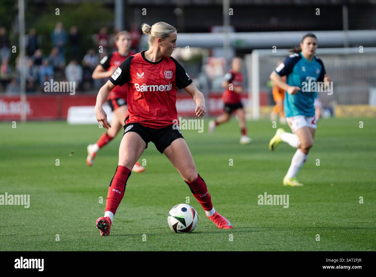 Leverkusen, Germany. 14th Apr, 2025. Cornelia Kramer (Bayer Leverkusen ...