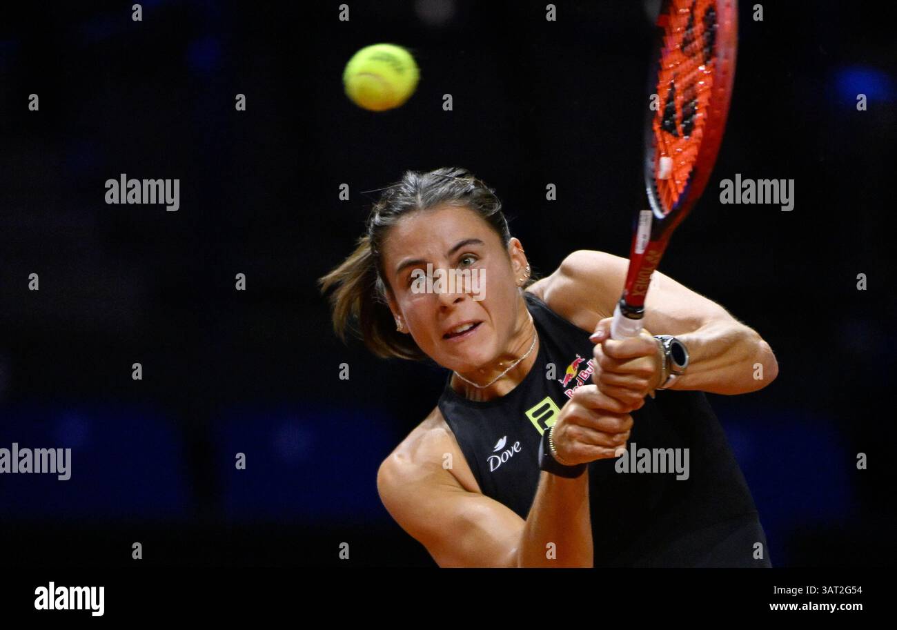 Emmal Navarro (USA) Aktion Tennis Damen Porsche-Cup Porsche Tennis ...