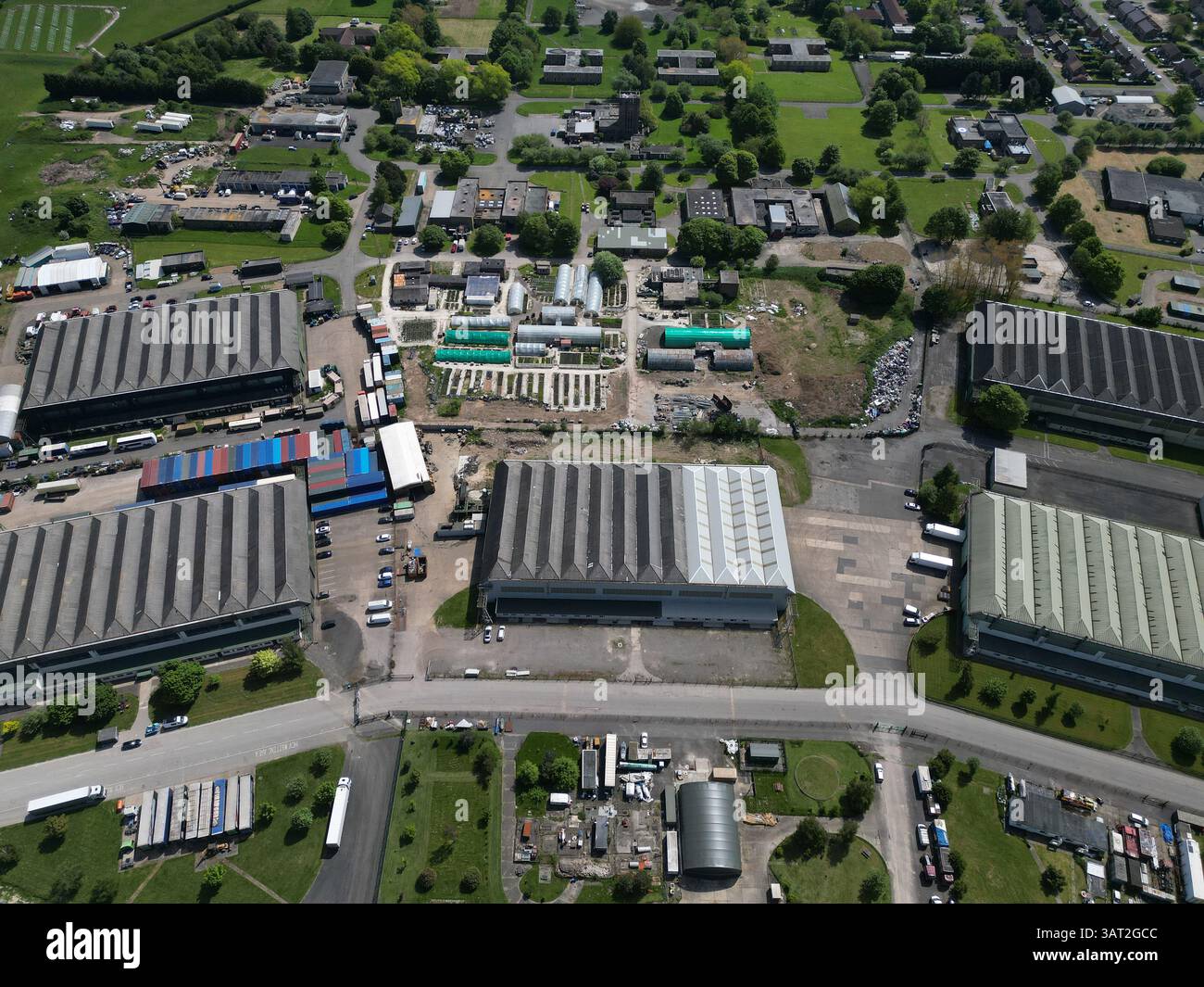 WW2 Military Architecture, C type Aircraft Hangar Former RAF Binbrook ...