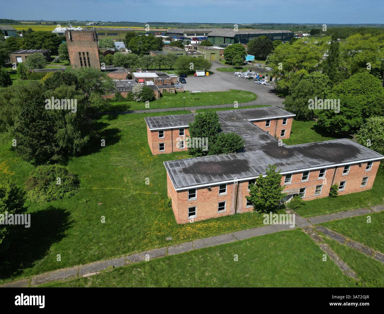 aerial view of WW2 Military Architecture, H block accomidation Former ...
