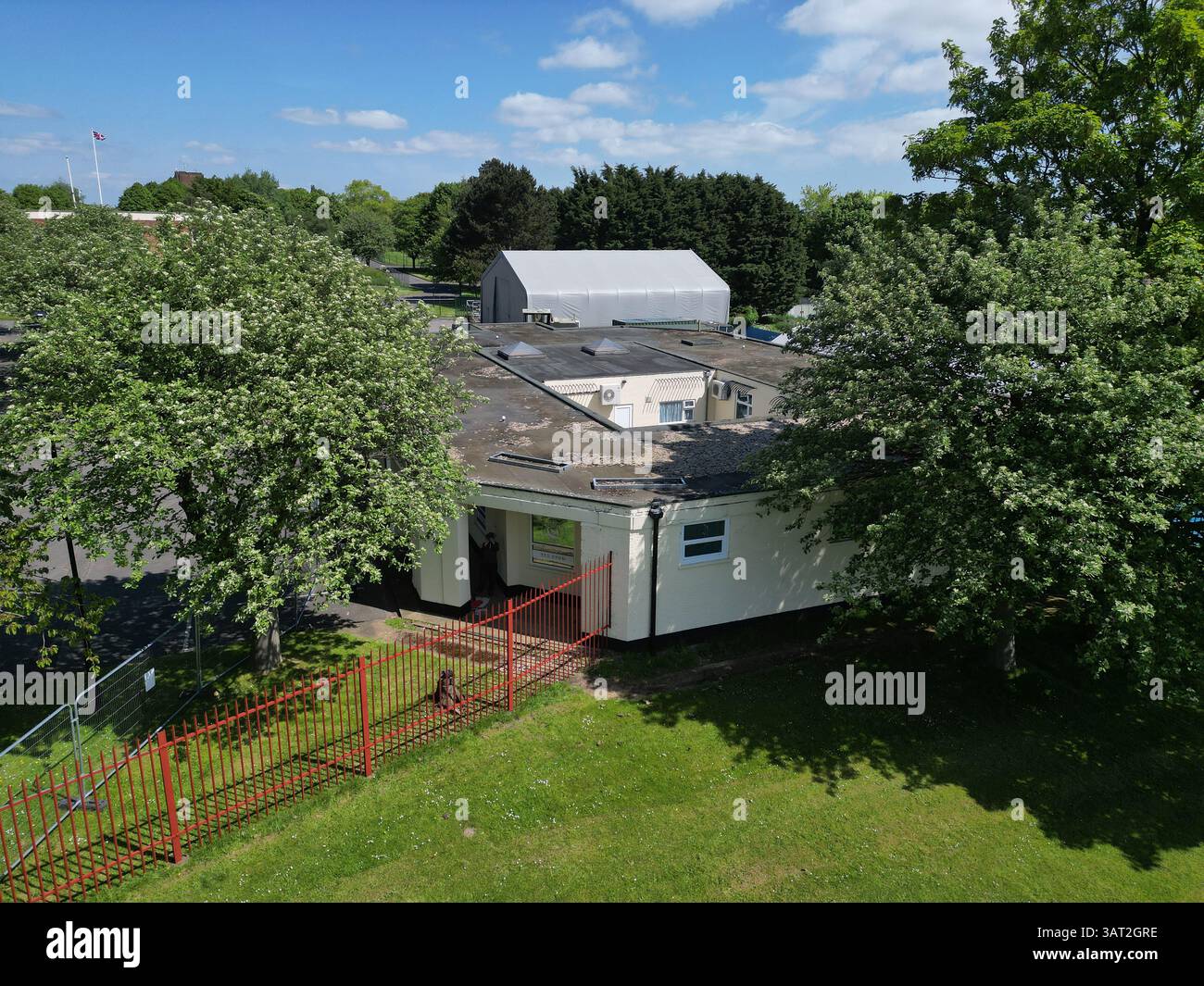 aerial view of WW2 Military Architecture, Former RAF Binbrook WW2 ...