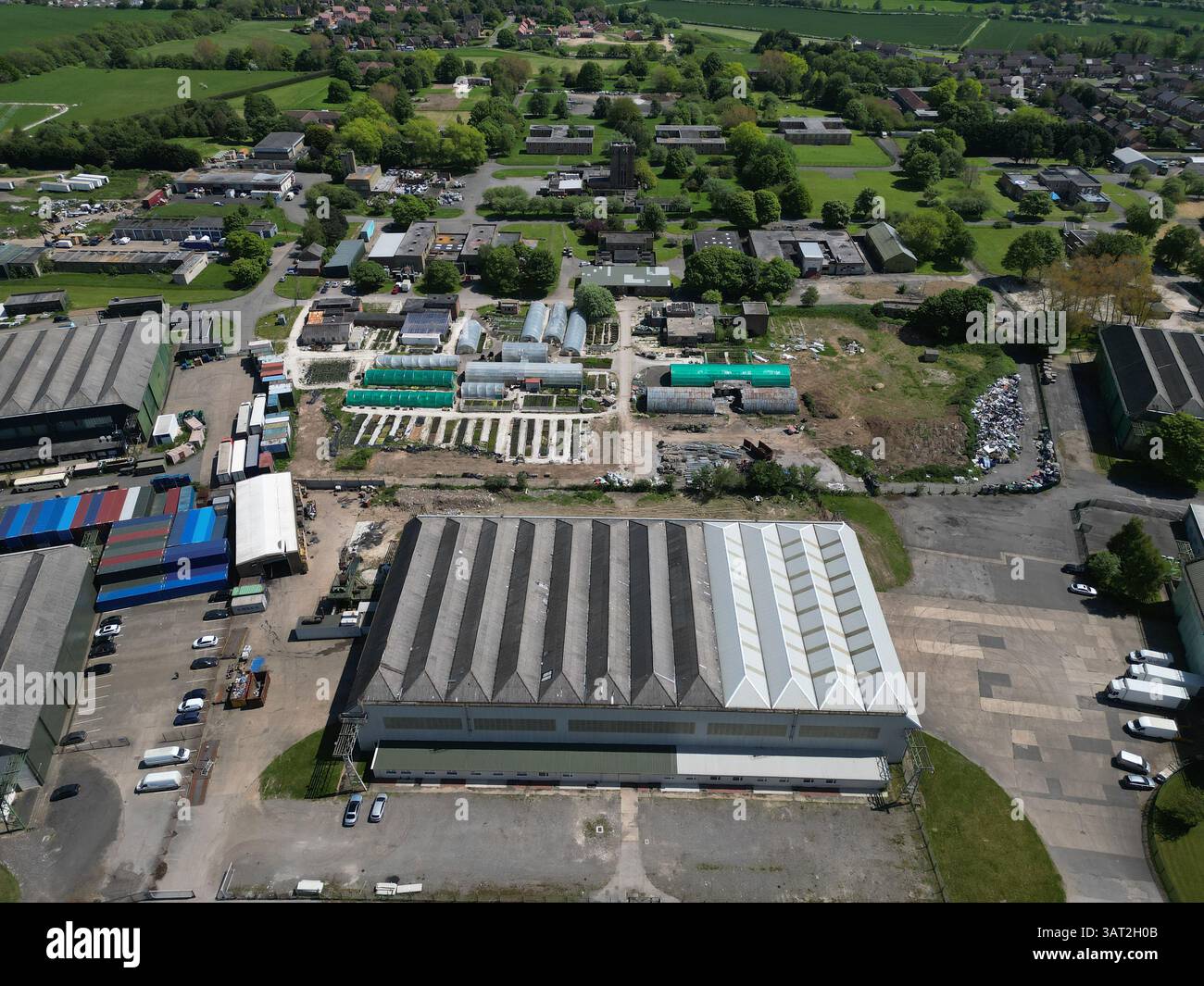 WW2 Military Architecture, C type Aircraft Hangar Former RAF Binbrook ...