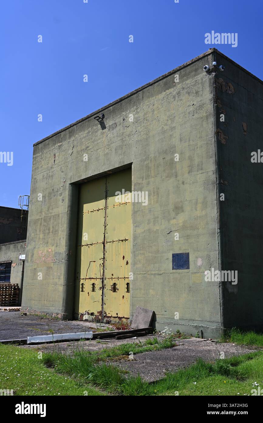 aerial view of WW2 Military Architecture, Former RAF Binbrook WW2 ...
