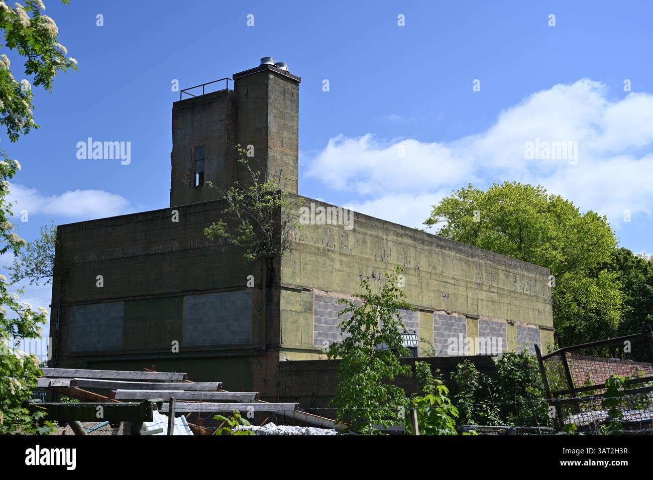 aerial view of WW2 Military Architecture, Former RAF Binbrook WW2 ...