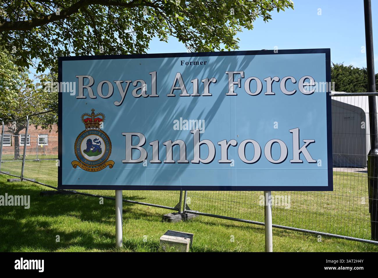 aerial view of WW2 Military Architecture, Former RAF Binbrook WW2 ...
