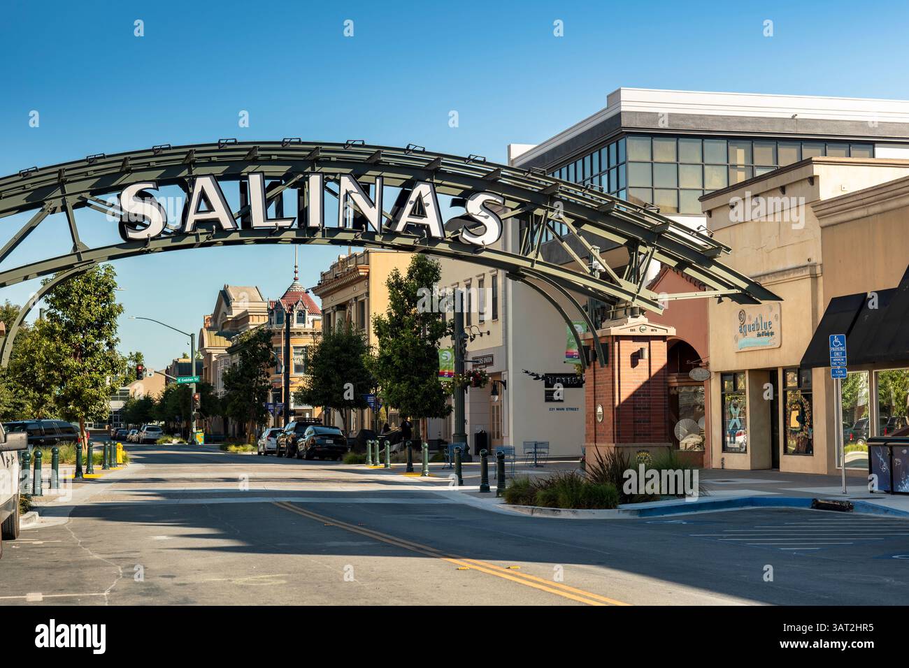 Salinas California historic downtown retail shopping district Stock ...