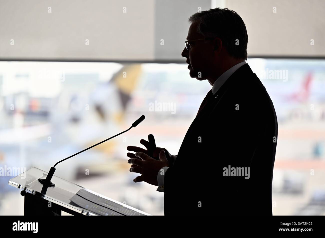 Brussels Airport CEO Arnaud Feist pictured during a press conference of ...