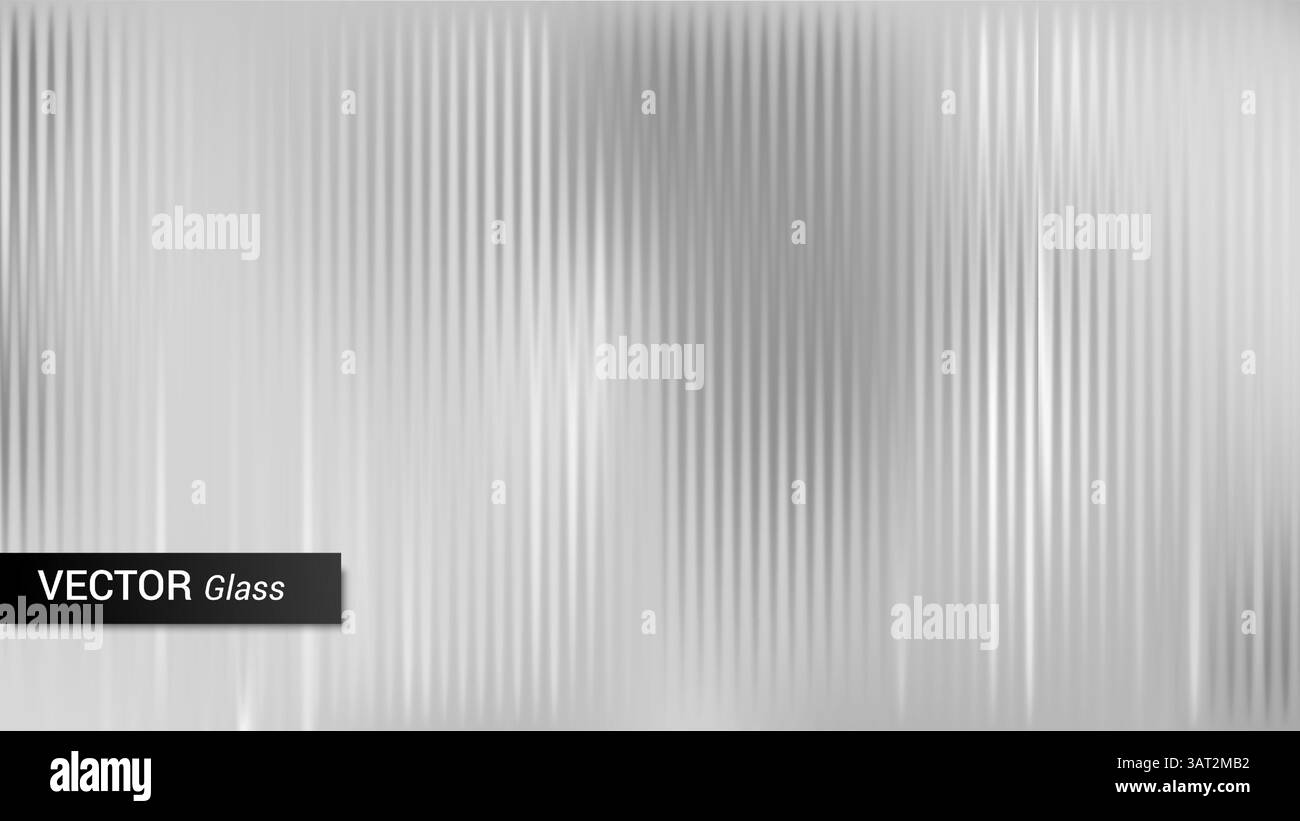 Ripple Glass Vector Background, Gray Rippled Texture Overlay, Gradient Effect Luminous Lines for ...
