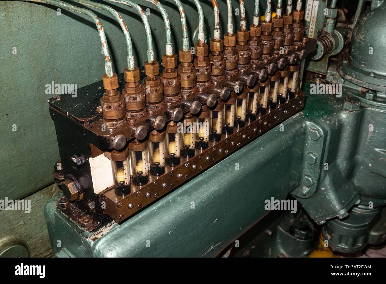Ship engine room interior detail Stock Photo - Alamy
