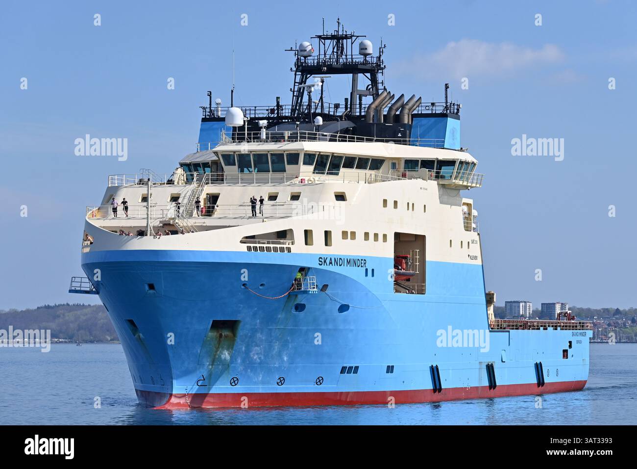 Hybrid powered Offshore Tug / Supply Ship SKANDI MINDER passing the ...