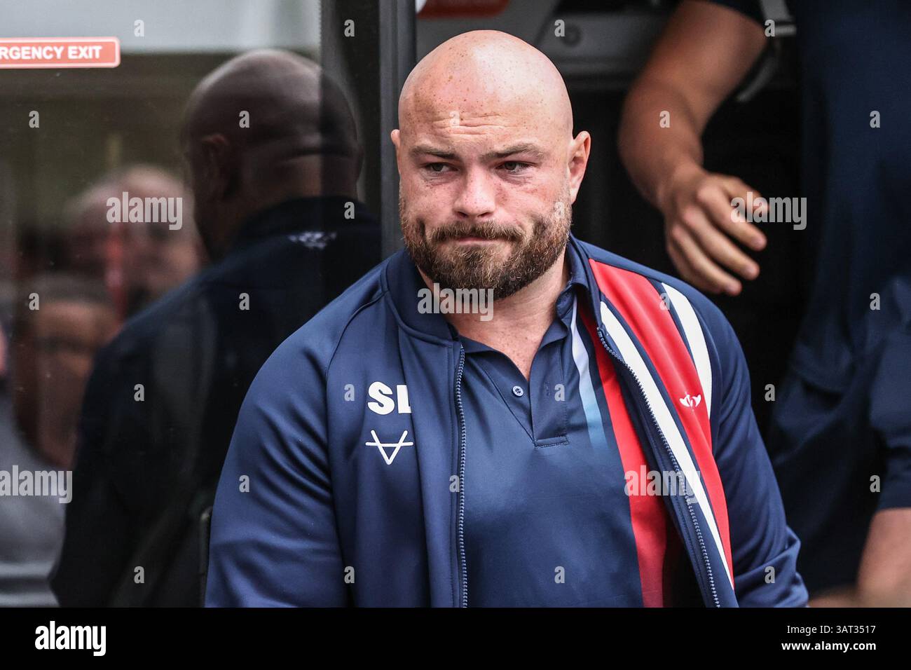 Sam Luckley of Hull KR arrives during the Betfred Super League Round 8 ...