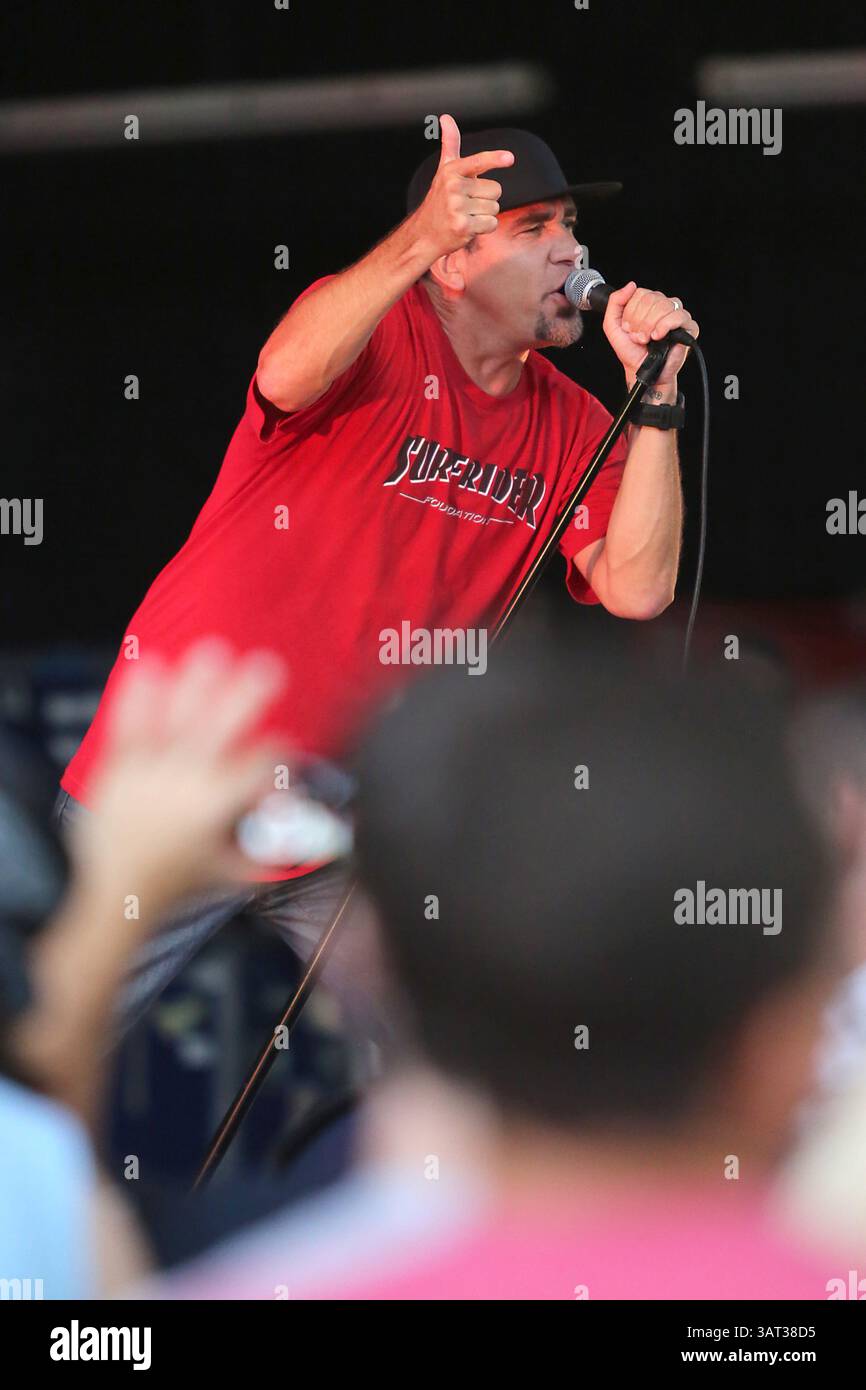 July 20, 2013 - St. Augustine, Florida, USA - JIM LINDBERG, lead singer ...