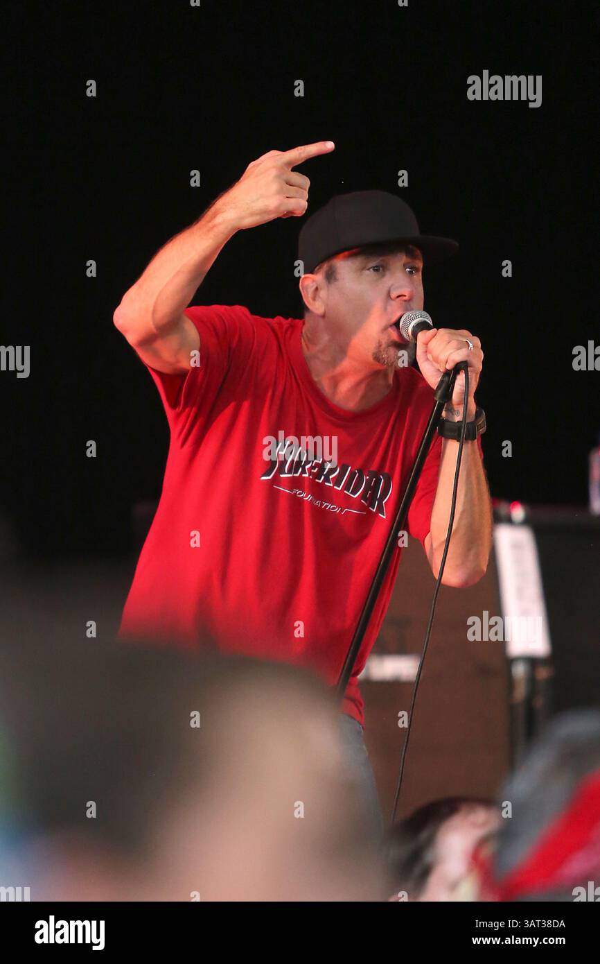 July 20, 2013 - St. Augustine, Florida, USA - JIM LINDBERG, lead singer ...